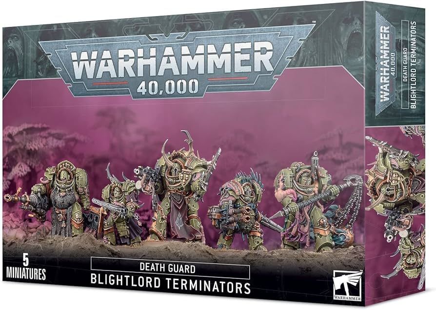 Набір мініатюр WARHAMMER 40000: DEATH GUARD - BLIGHTLORD TERMINATORS ⭐ ...