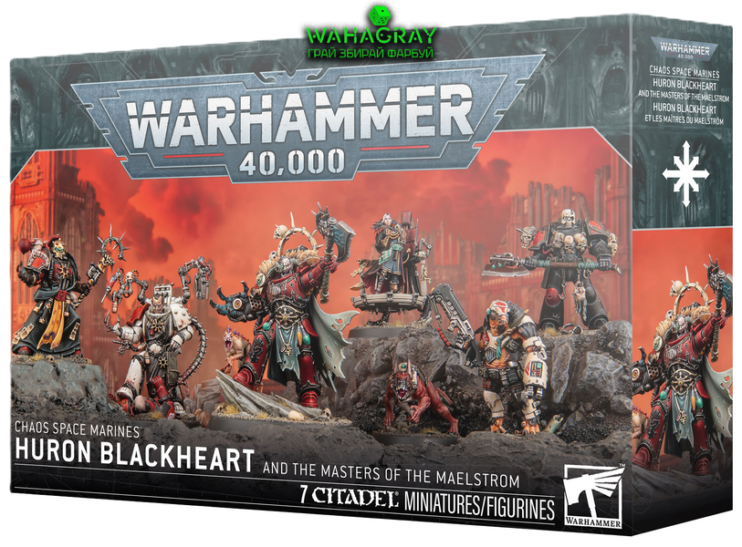 Набір мініатюр WARHAMMER 40000: CHAOS SPACE MARINES - HURON BLACKHEART ...